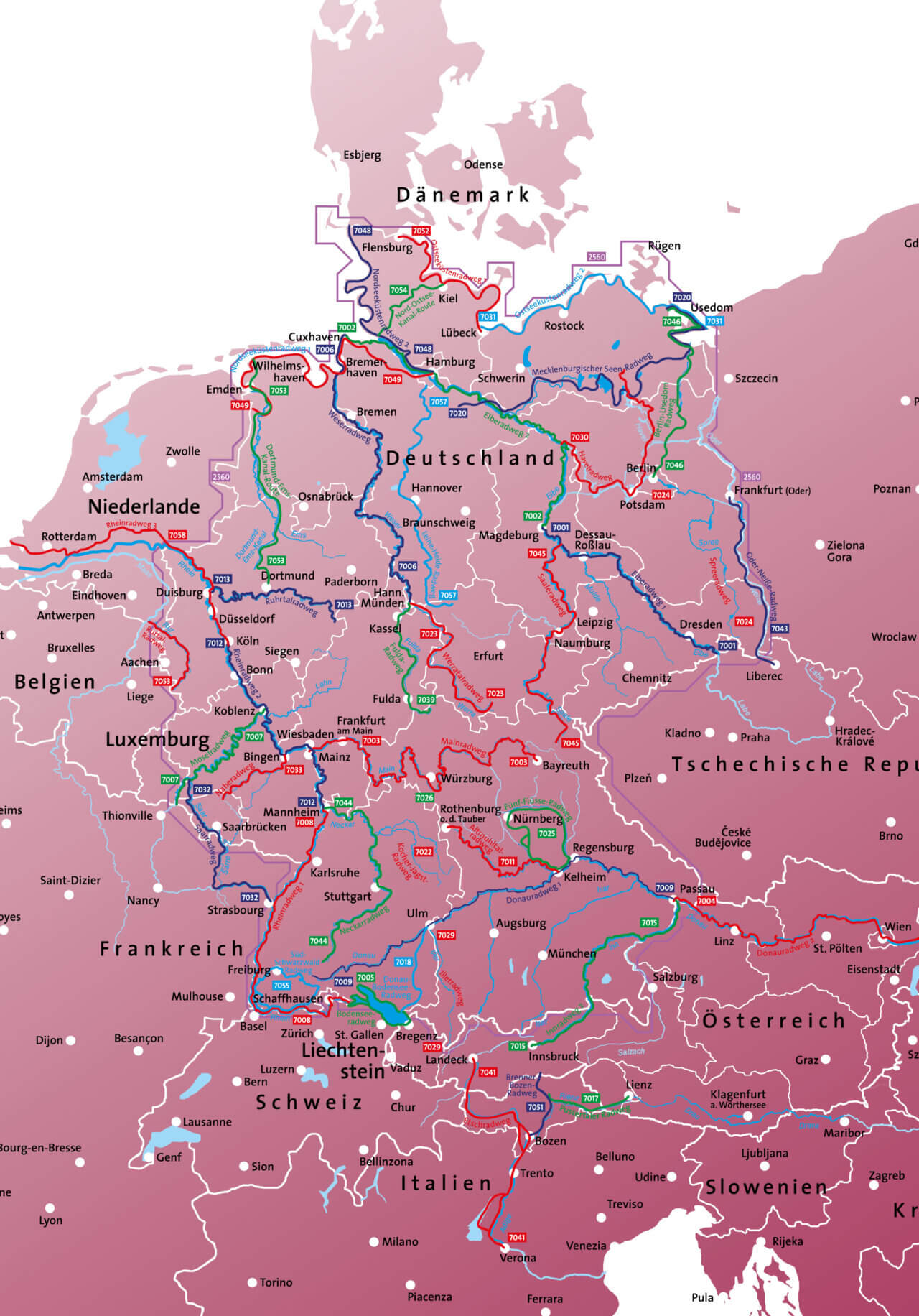 Fahrrad-Tourenkarte | Kompass
