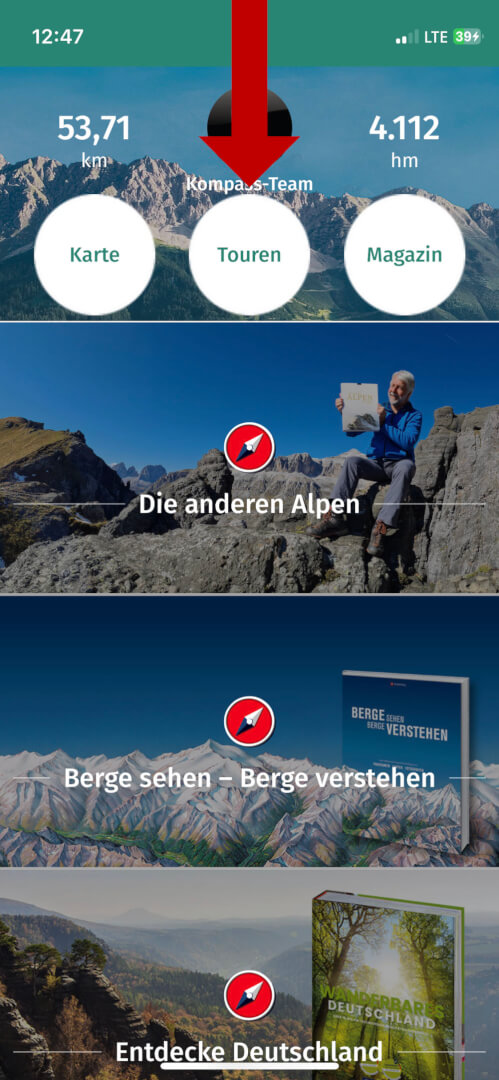 Smart unterwegs: Touren bequem in der App | Kompass